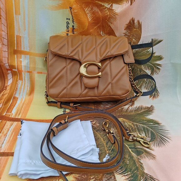 Coach | Bags | Coach Times Square Quilt Tabby Shoulder Bag Brown | Poshmark
